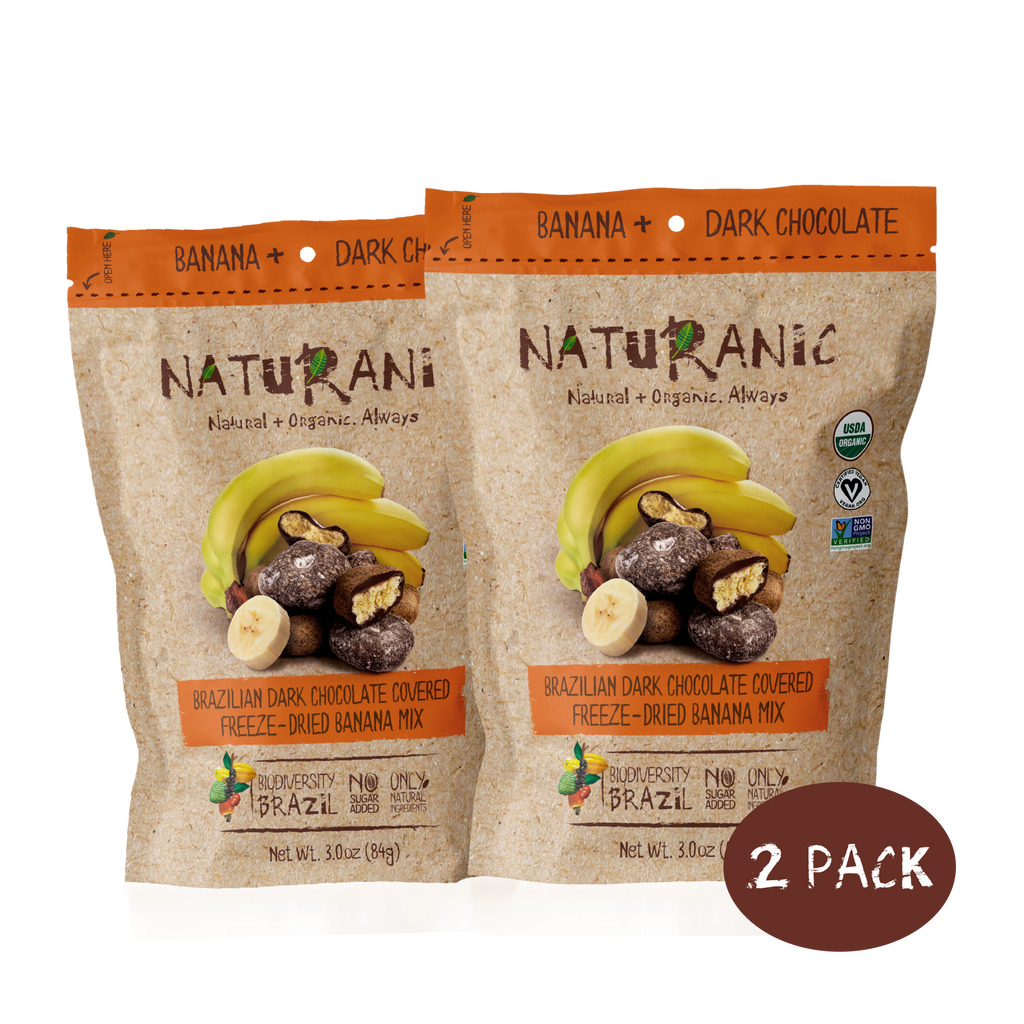 Brazilian Chocolate Covered Freeze-Dried Banana Mix – Naturanic